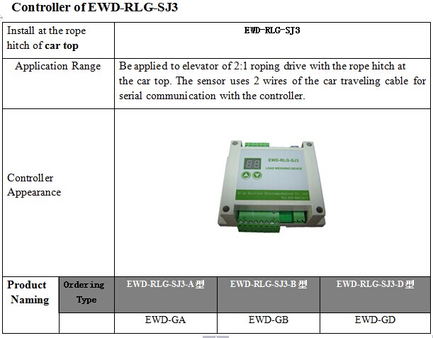 controller and load sensor EWD-RLG-SJ3 EWD- GD
